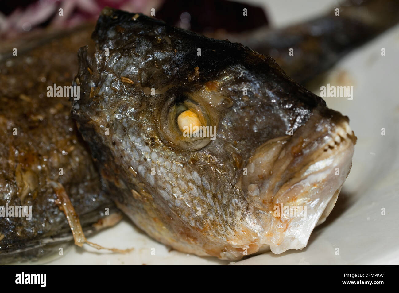 Grilled Sea Bream Fish Stock Photo - Alamy