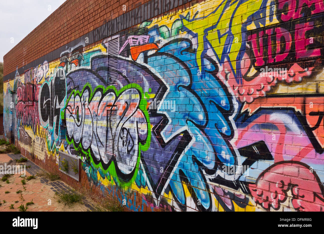 Graffiti covered wall hi-res stock photography and images - Alamy
