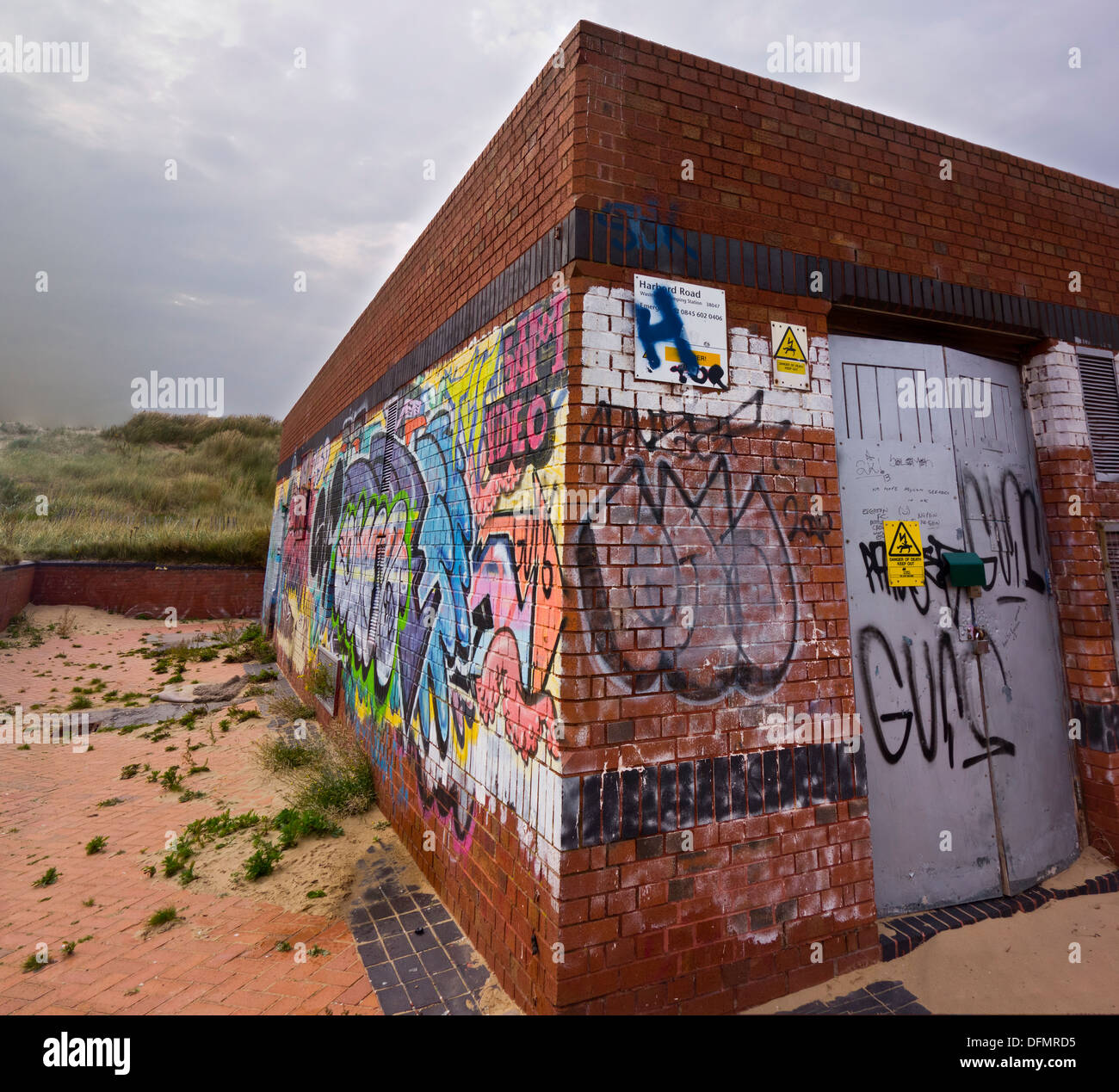 Graffiti covered wall Stock Photo - Alamy