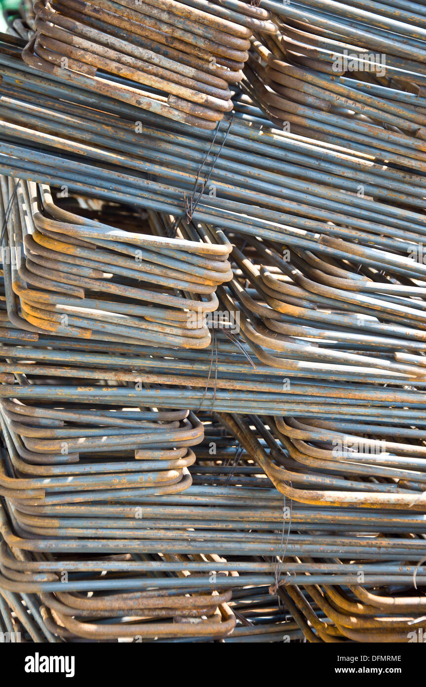 rust on rod steel for construction Stock Photo - Alamy