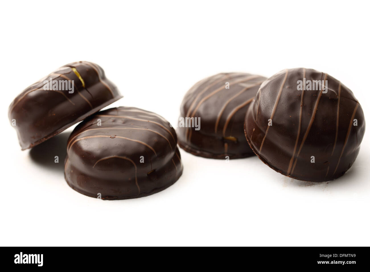 Round chocolate biscuits hi-res stock photography and images - Alamy