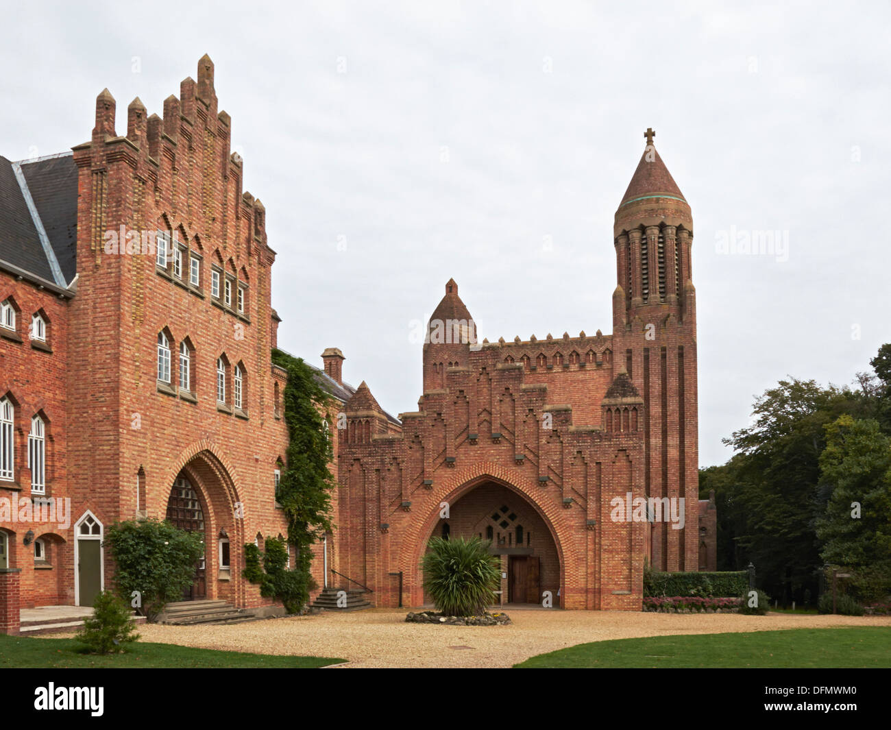Isle of Wight Quarr Benedictine Abbey Stock Photo - Alamy
