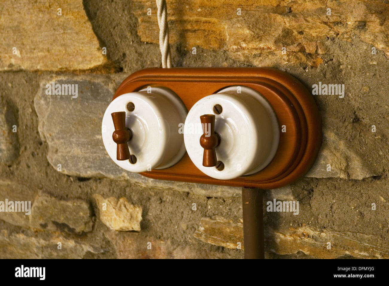 Old fashioned switches hi-res stock photography and images - Alamy