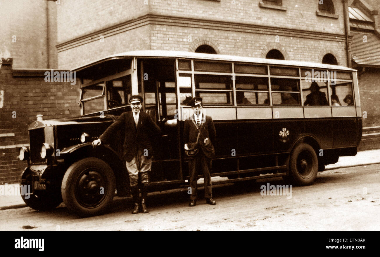Nottingham Bus in 1927 Stock Photo - Alamy
