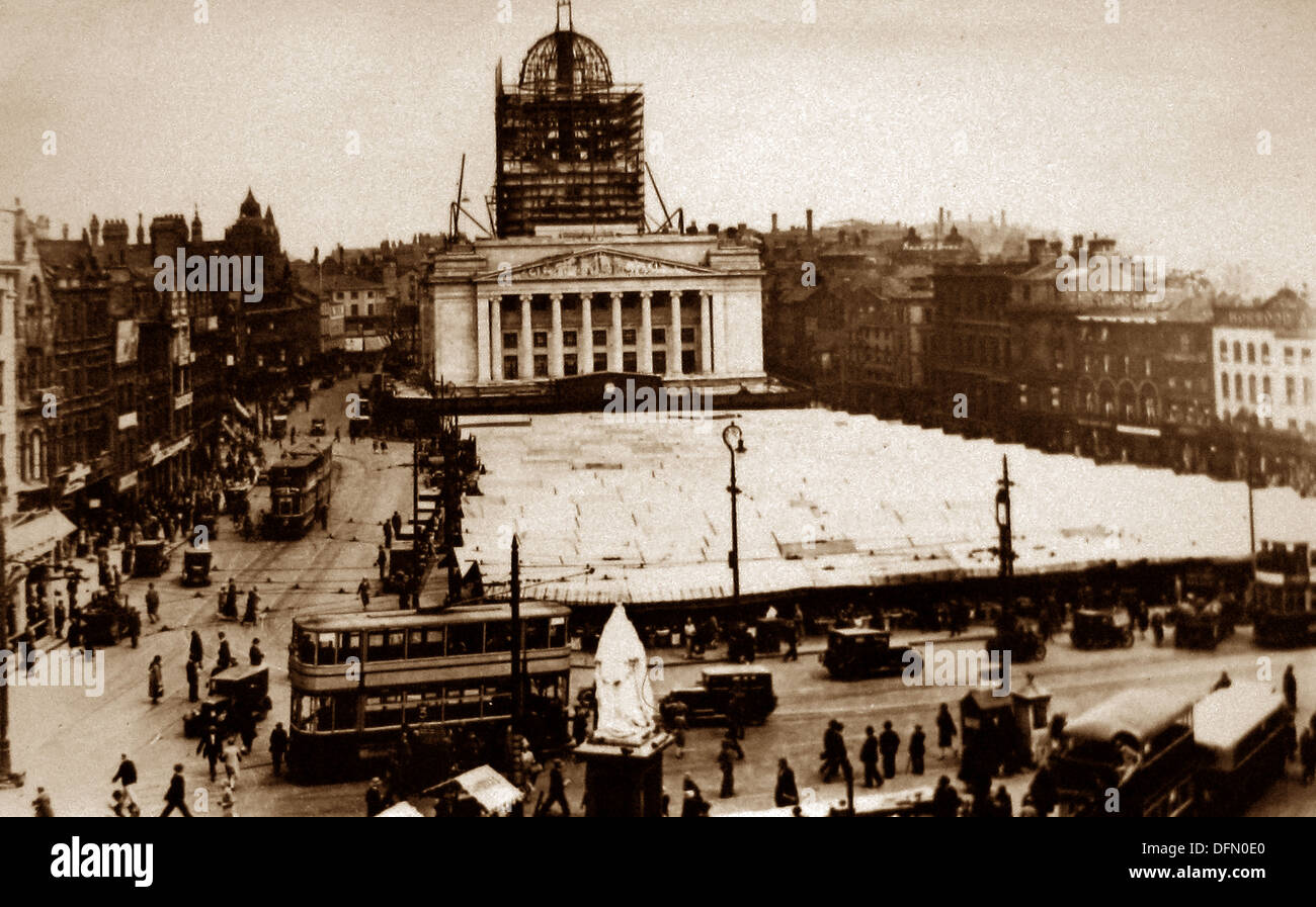 Nottingham Market Square in 1927 Stock Photo - Alamy