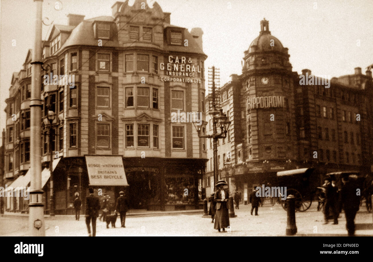 Nottingham Theatre Square in the 1920s Stock Photo - Alamy