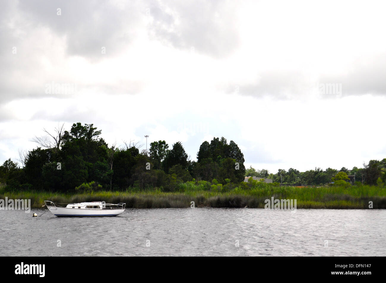 A Sailboat on the water in Georgetown Stock Photo - Alamy