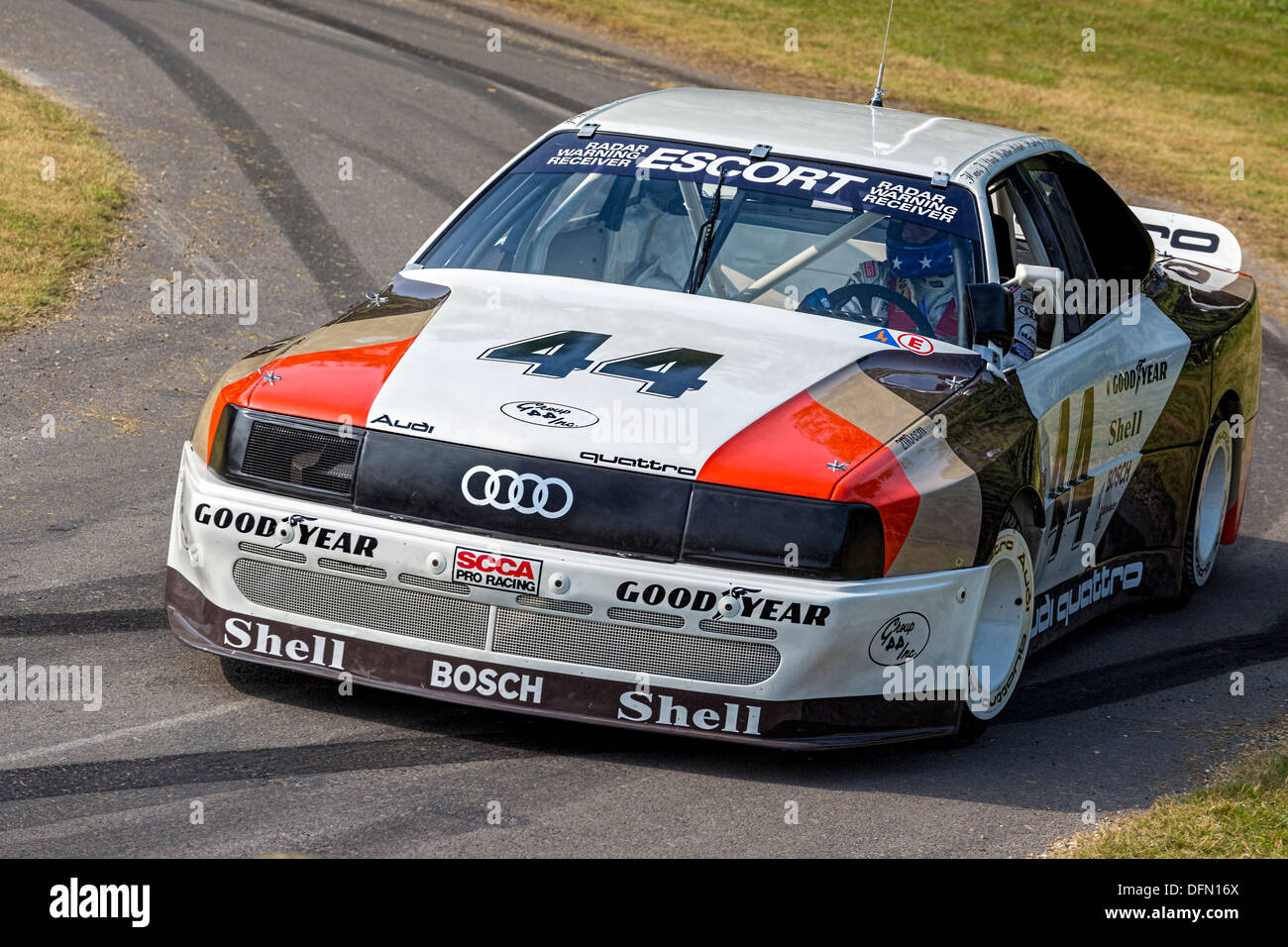 1988 Audi 200 Quattro Trans-Am with driver Hans Stuck at the 2013 ...