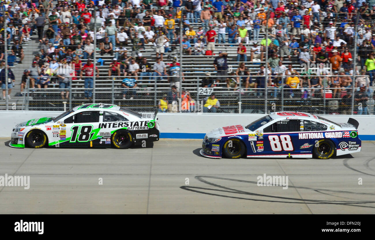 Kyle Busch, driver of the No. 18 Interstate Batteries Toyota, and Dale ...