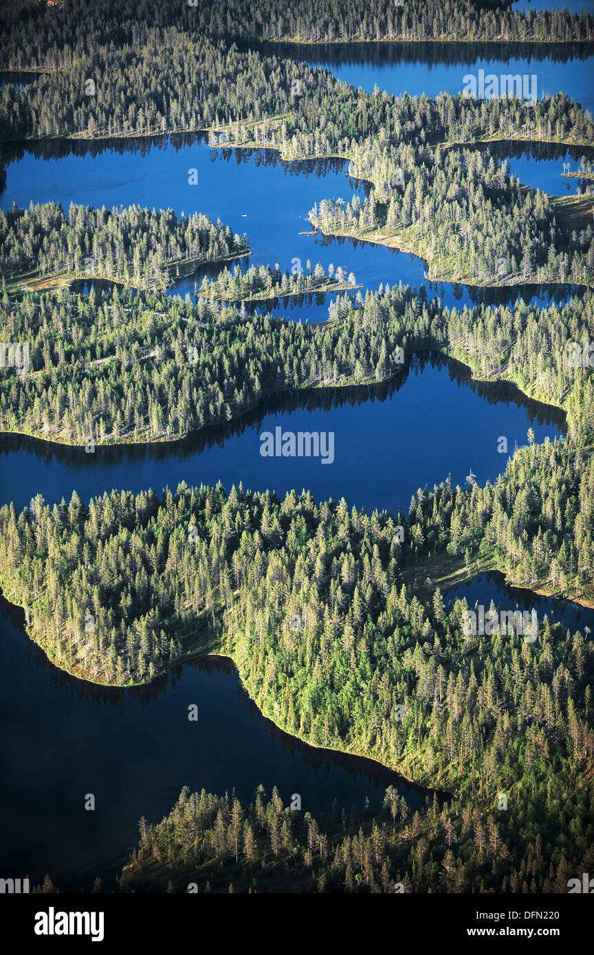Sweden lakes aerial hi-res stock photography and images - Alamy