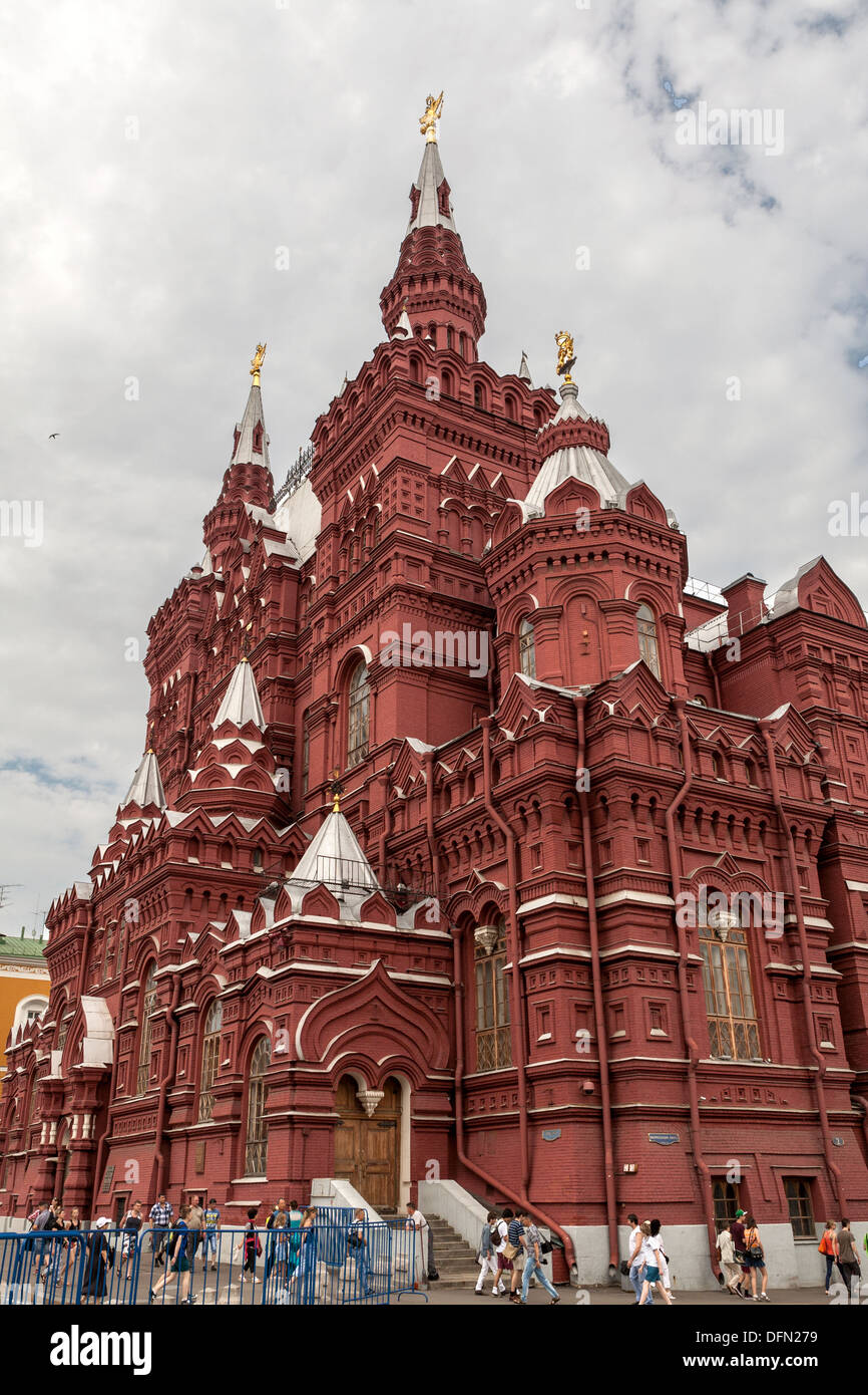 State Historical Museum, Russian revivalist architectural style, Moscow ...