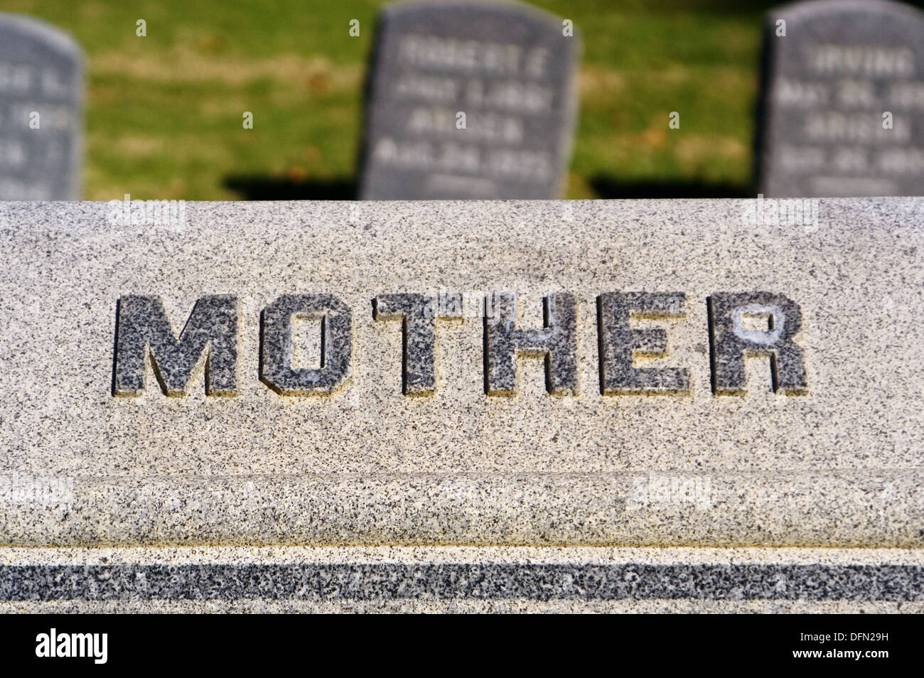 Mother tombstone hi-res stock photography and images - Alamy