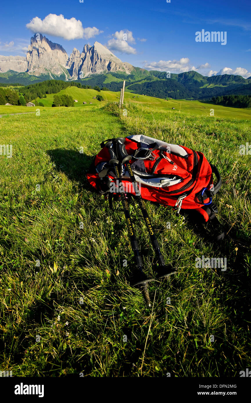 My red backpack Stock Photo - Alamy