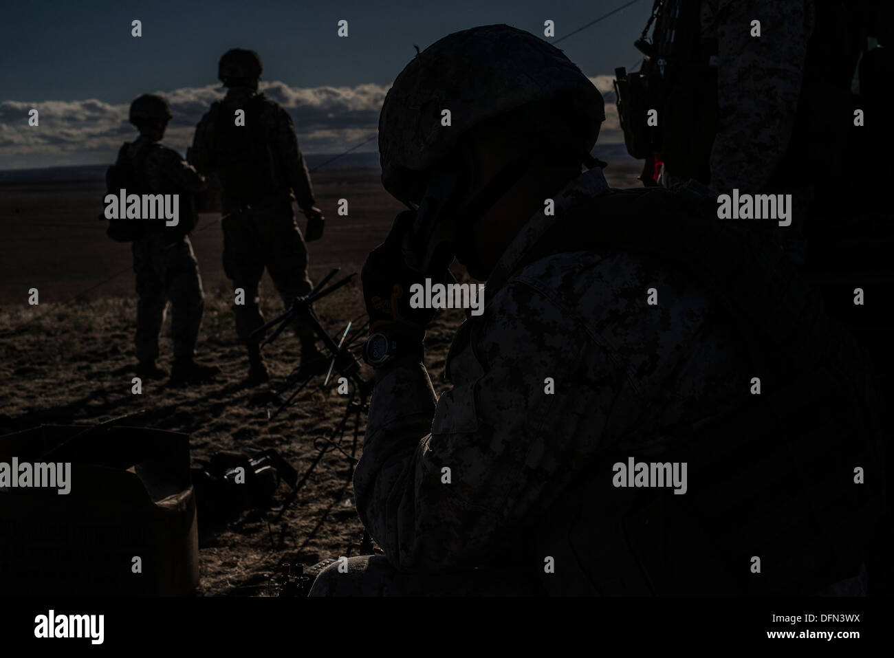 U.S. Marine Corps joint terminal attack controllers work a close-air ...