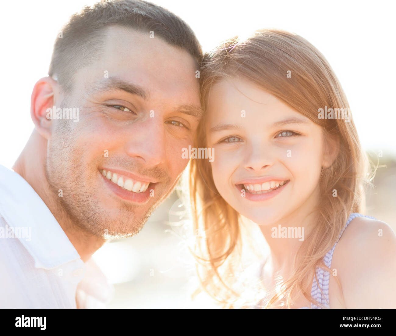 happy father and child girl having fun Stock Photo - Alamy