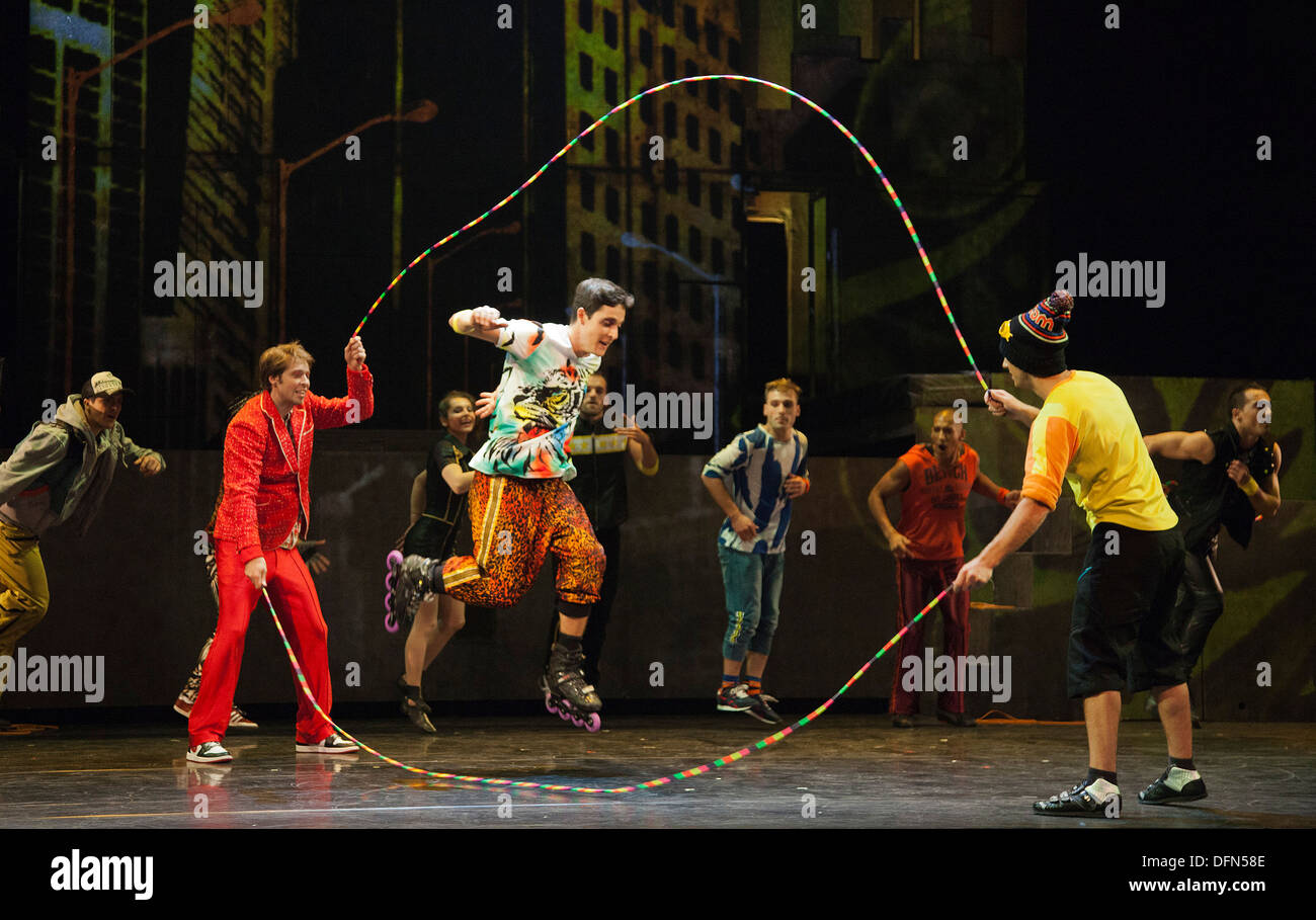 Canadian circus troupe "Cirque Éloize" perform iD at the Peacock ...