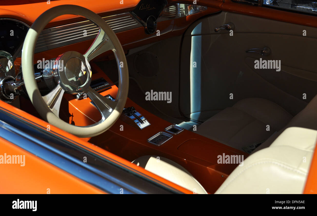 Classic car at fall festival Stock Photo - Alamy