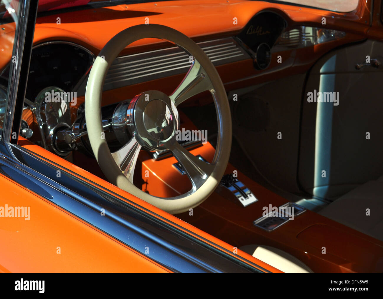 Classic car at fall festival Stock Photo - Alamy