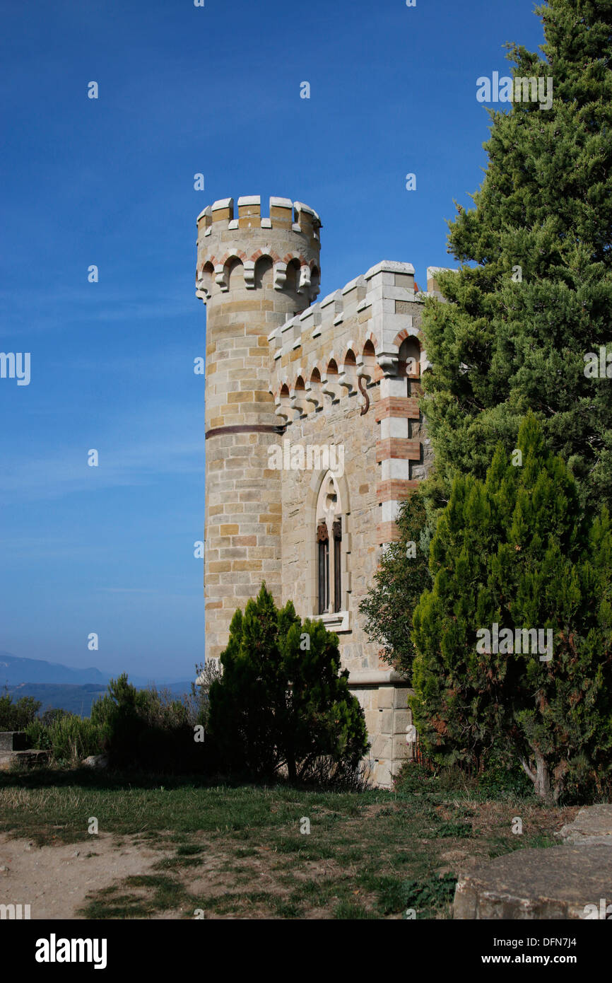 Tour Magdala Magdala tower, at Rennes le Chateau, Aude, Languedoc ...