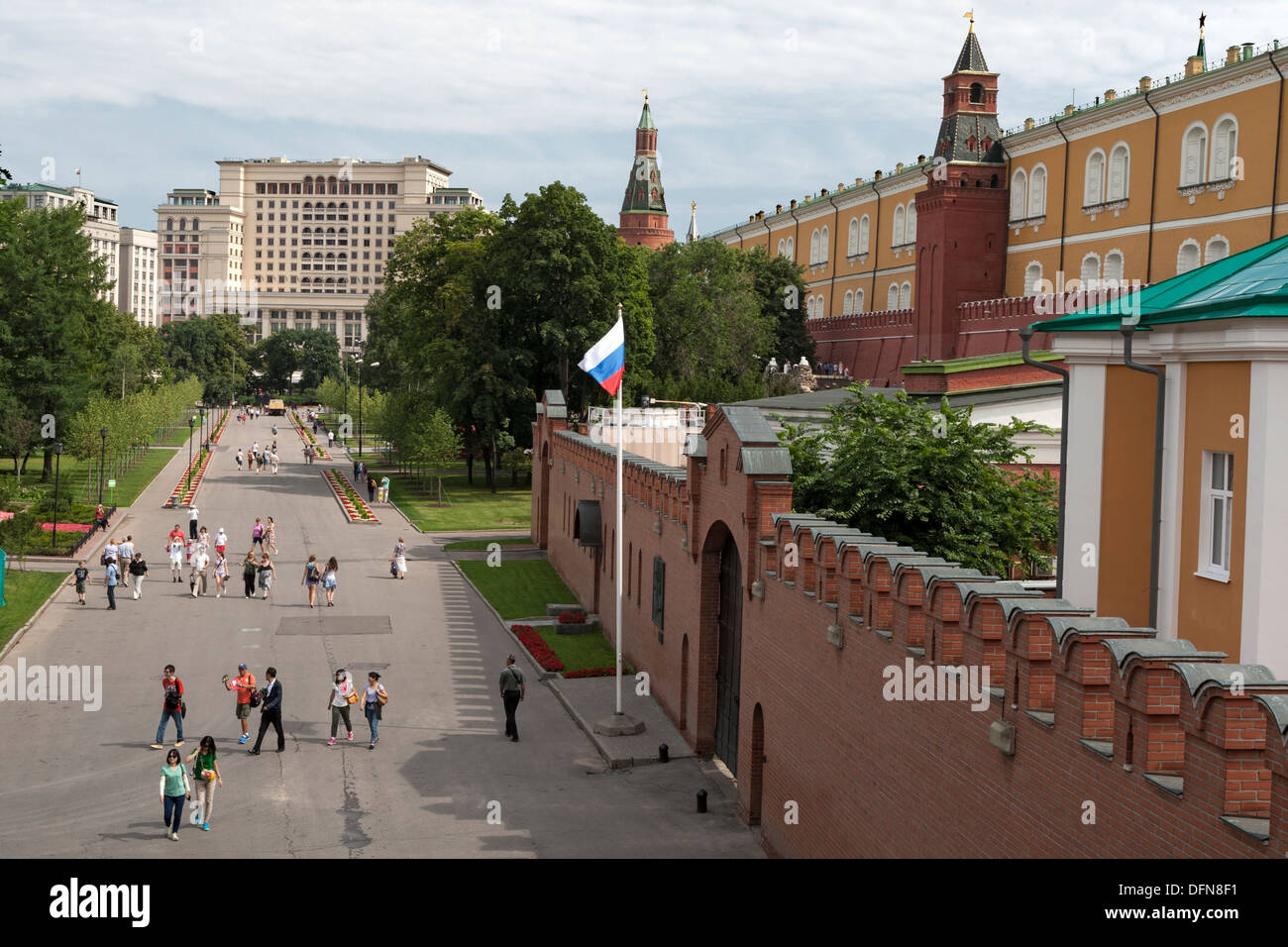 Alexander Gardens with The Armoury and The Corner Arsenal Tower ...
