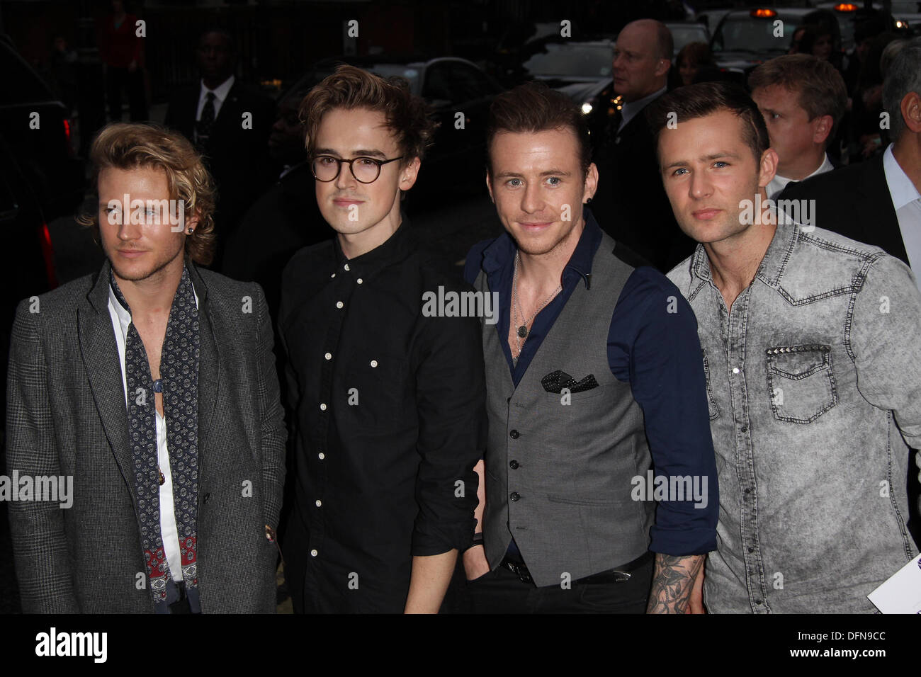 7th october 20113 mcfly attend the pr hi-res stock photography and ...