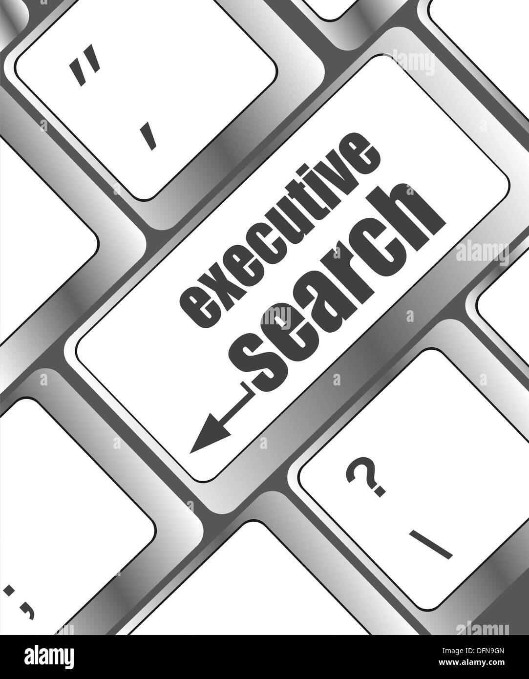 executive search button on the keyboard close-up Stock Photo - Alamy