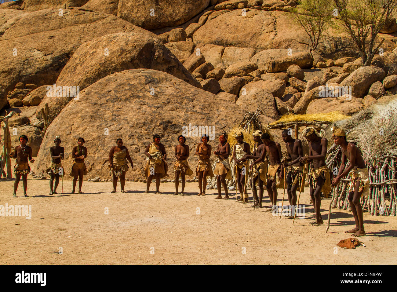Kalahari desert people dance hi-res stock photography and images - Alamy