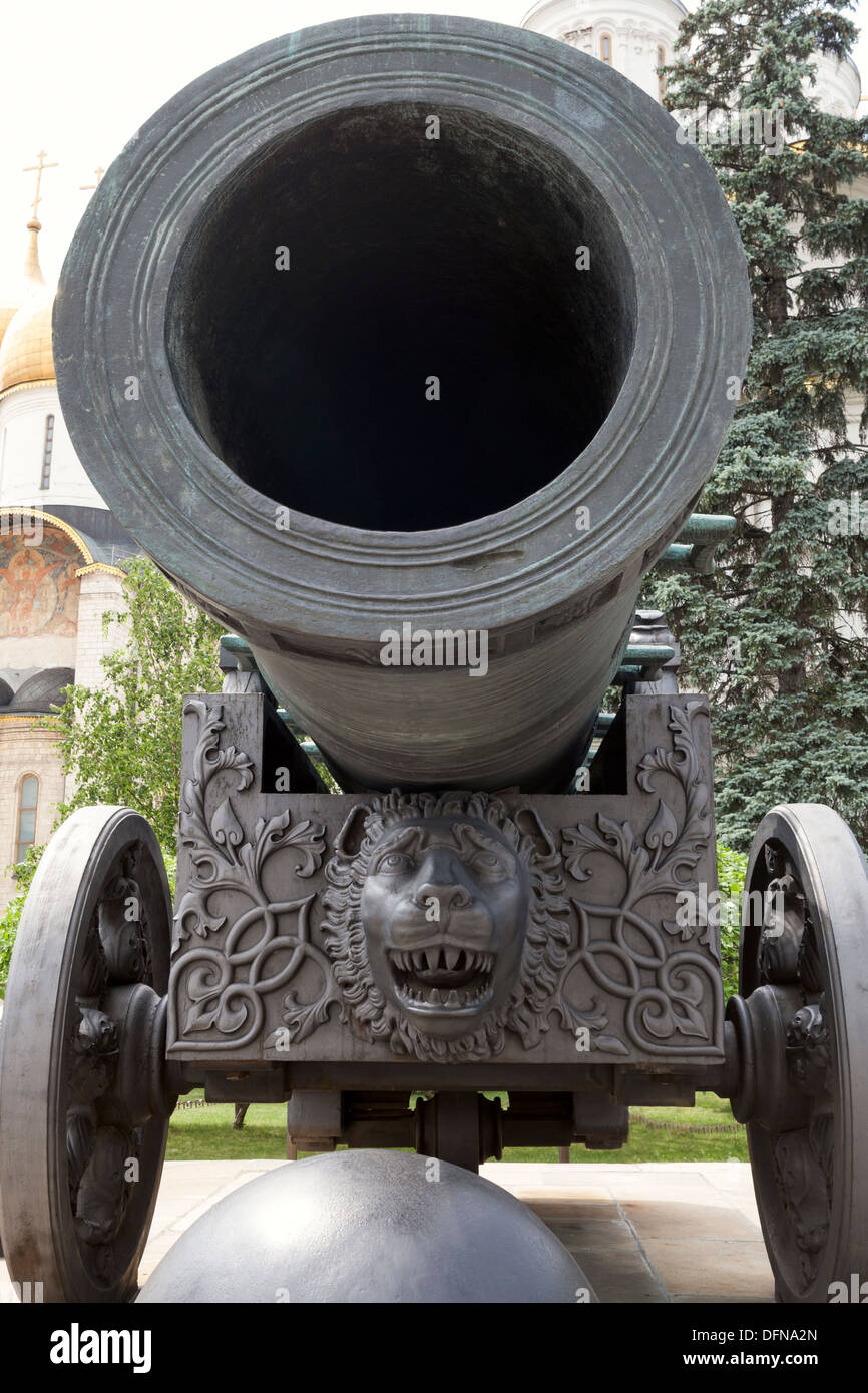 The Tsar Cannon, Kremlin, Moscow, Russia Stock Photo - Alamy