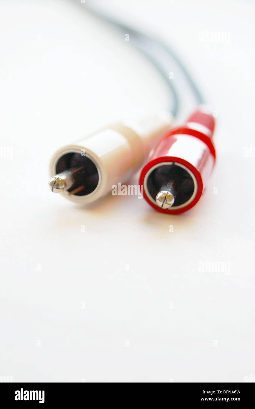 Two Plugs Of Connection Cut Out Stock Images & Pictures - Alamy
