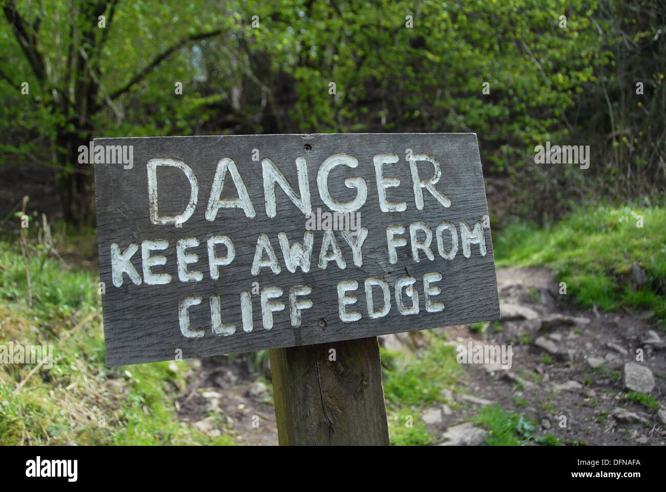 A danger sign Stock Photo - Alamy