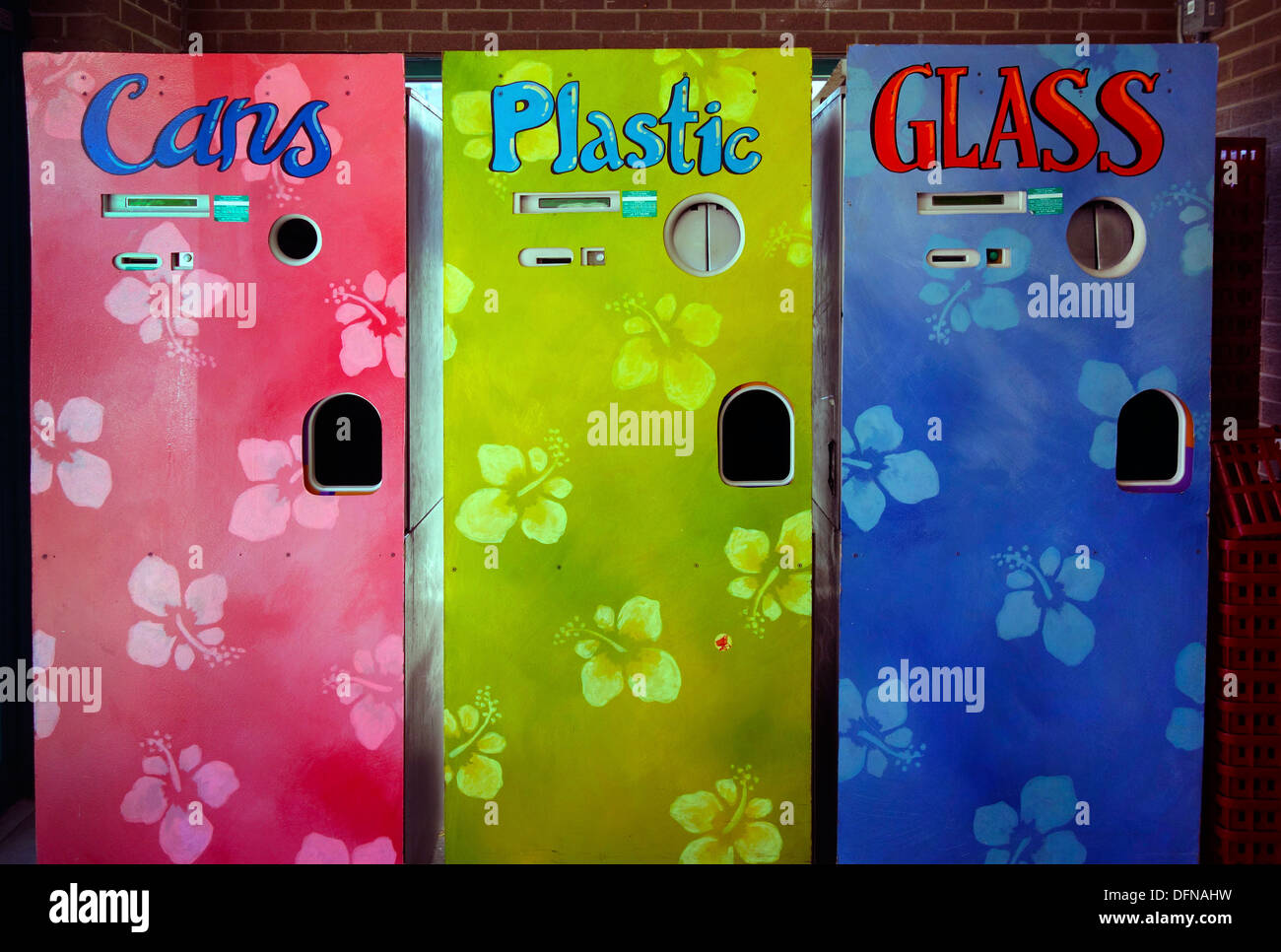 recycling vending machines Stock Photo - Alamy