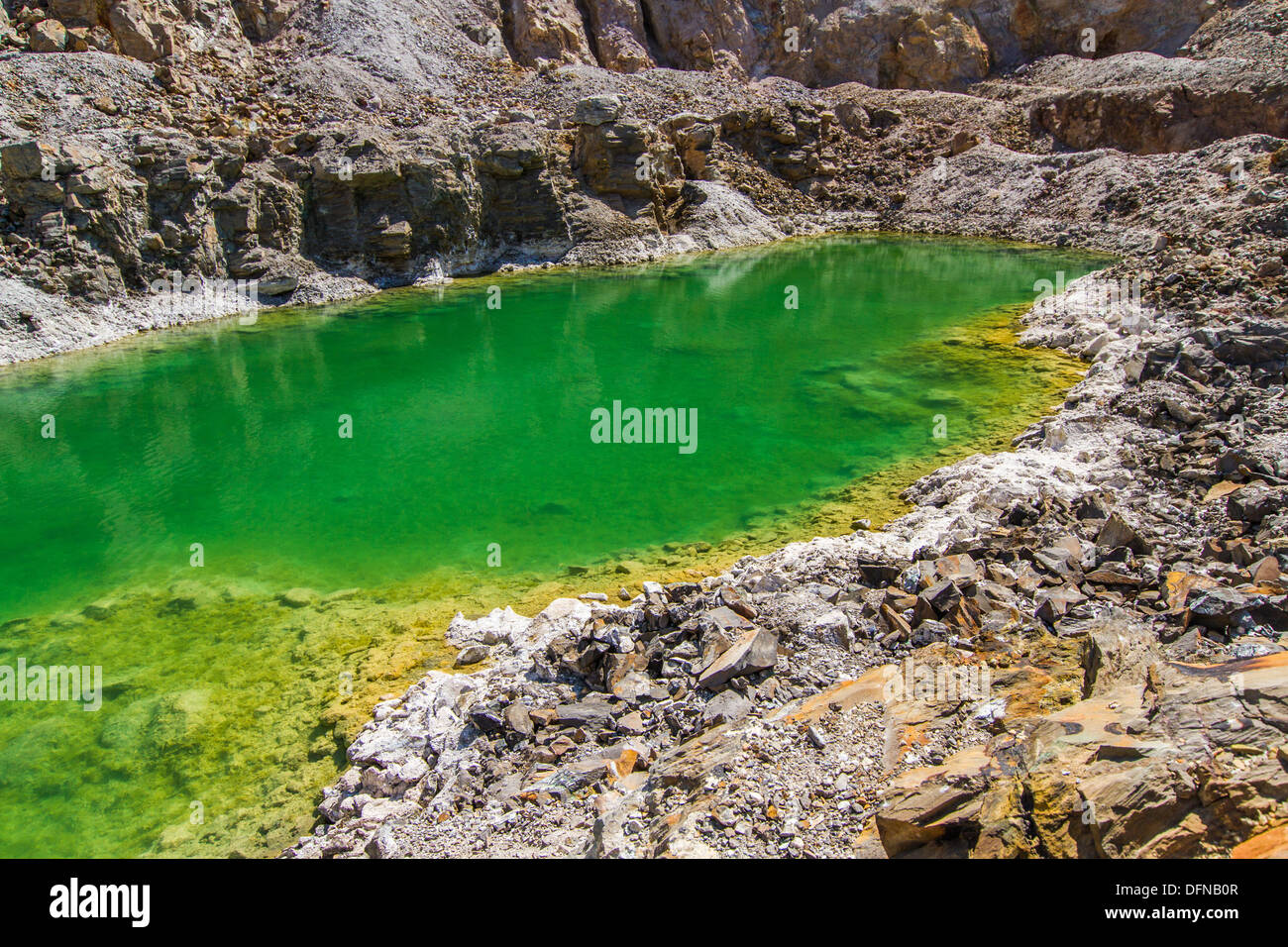 Green Lake in Namibia Stock Photo - Alamy