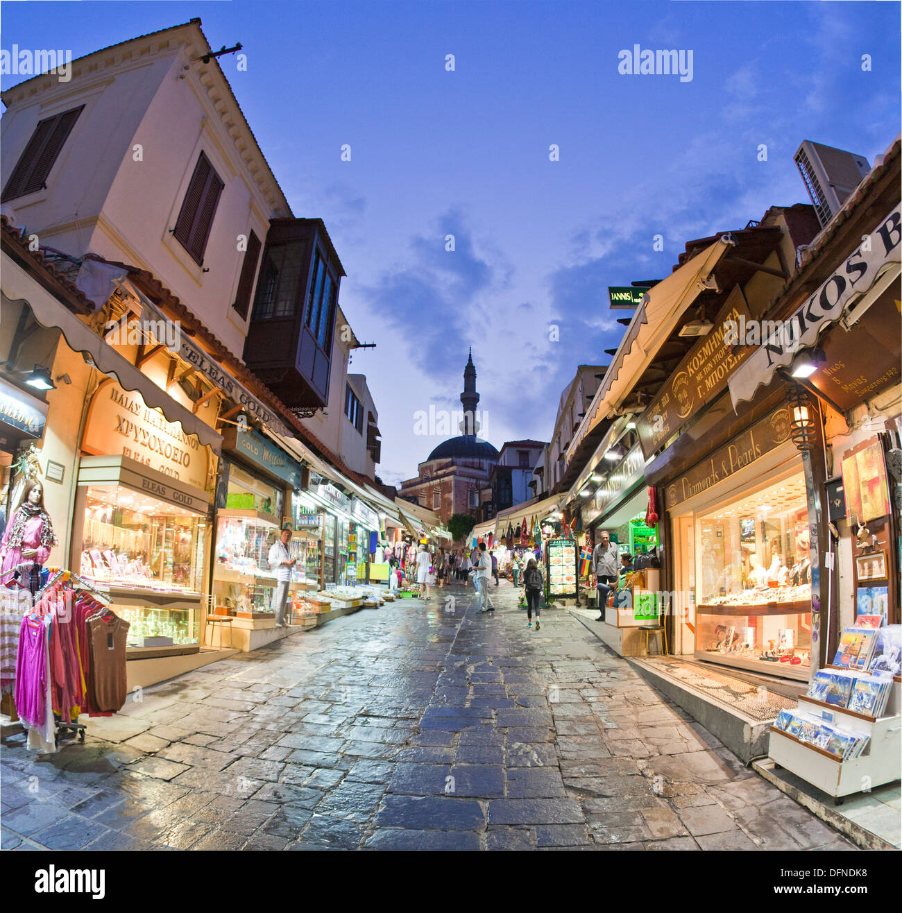 Shopping in rhodes hi-res stock photography and images - Alamy