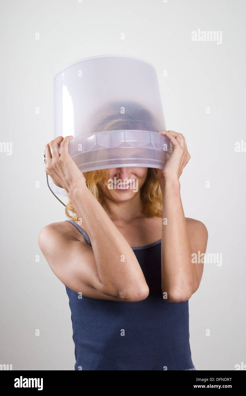 Bucket Over Head High Resolution Stock Photography and Images - Alamy