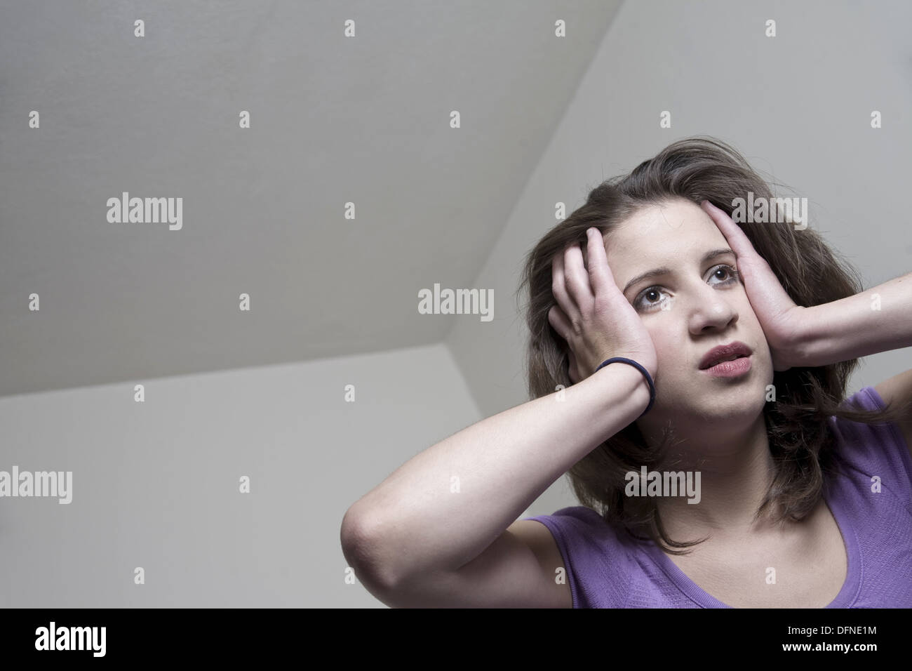 Flustered woman and woman hi-res stock photography and images - Alamy