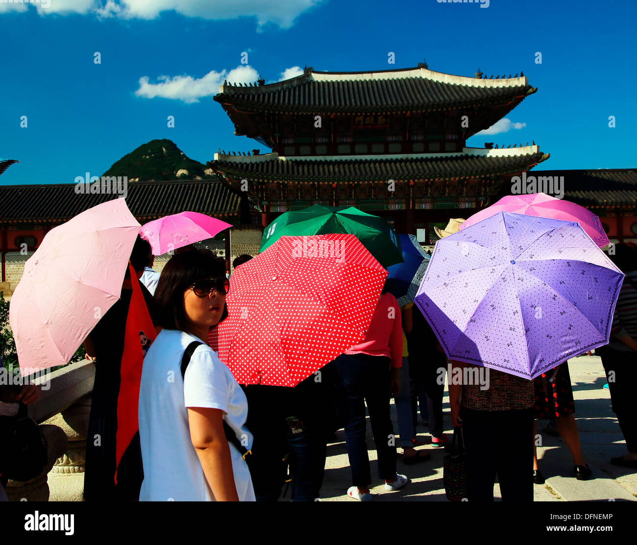 South korea seoul umbrellas hi-res stock photography and images - Alamy