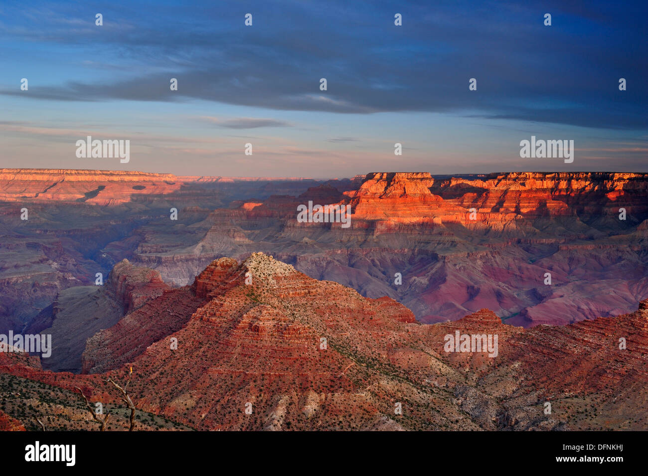 Grand Canyon under clouded sky, Desert View Point, Grand Canyon ...