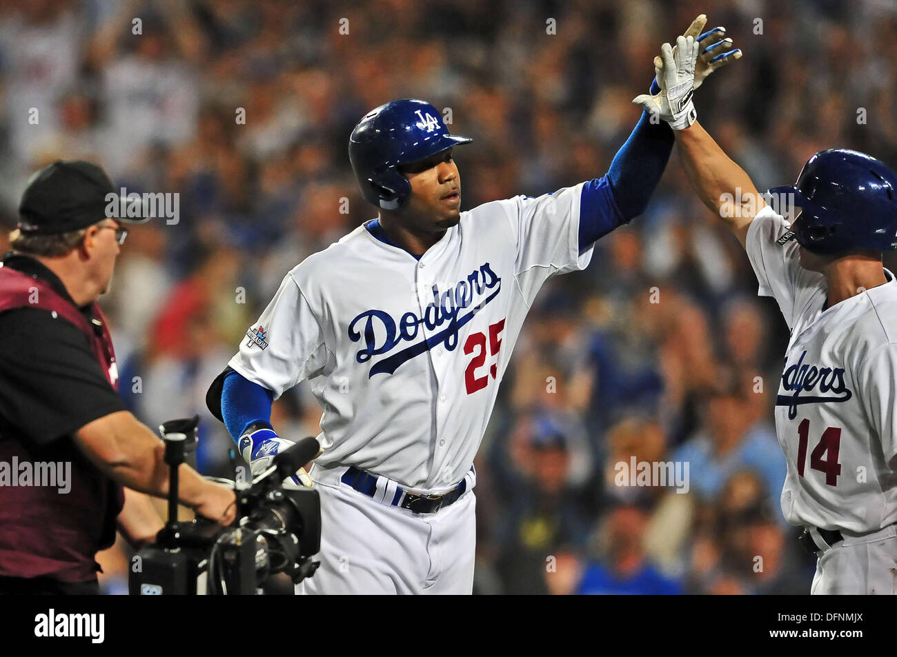 Los Angeles, California, USA. 7th October 2013. Los Angeles Dodgers ...