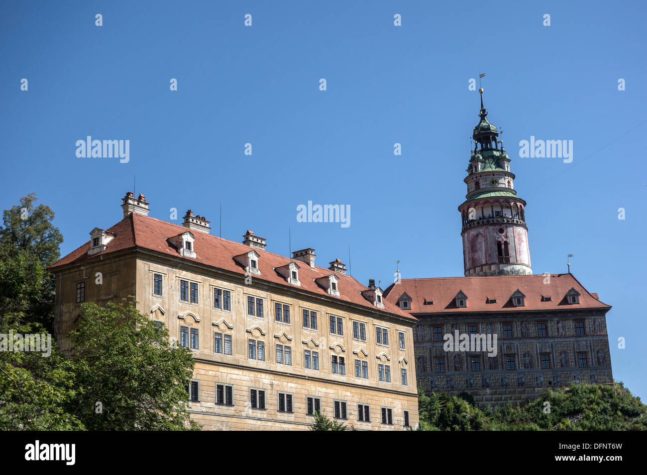 Cesky Krumlov Castle closeup,Prague,Czech Stock Photo - Alamy