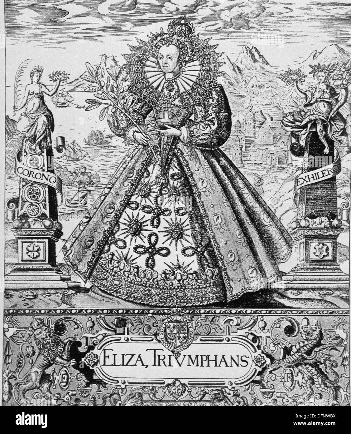 1500s queen of england Black and White Stock Photos & Images - Alamy