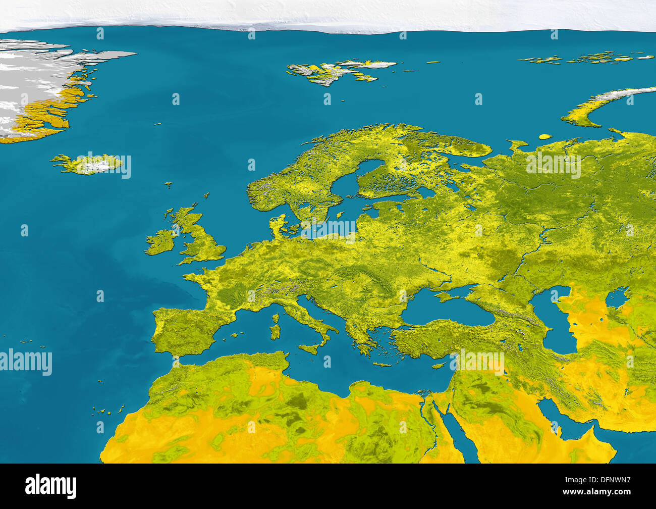 Europe satellite map hi-res stock photography and images - Alamy