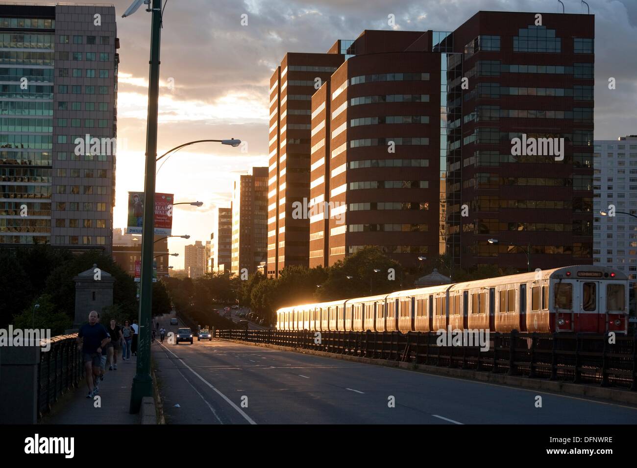 Red line T, Kendall Square, Cambridge, Massachusetts, USA Stock Photo ...