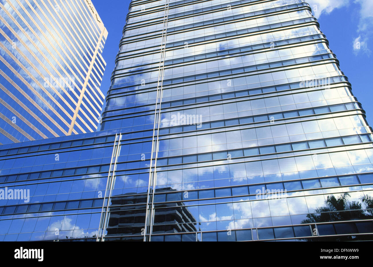 Office buildings in Brickell Avenue. Miami. Florida. USA Stock Photo ...