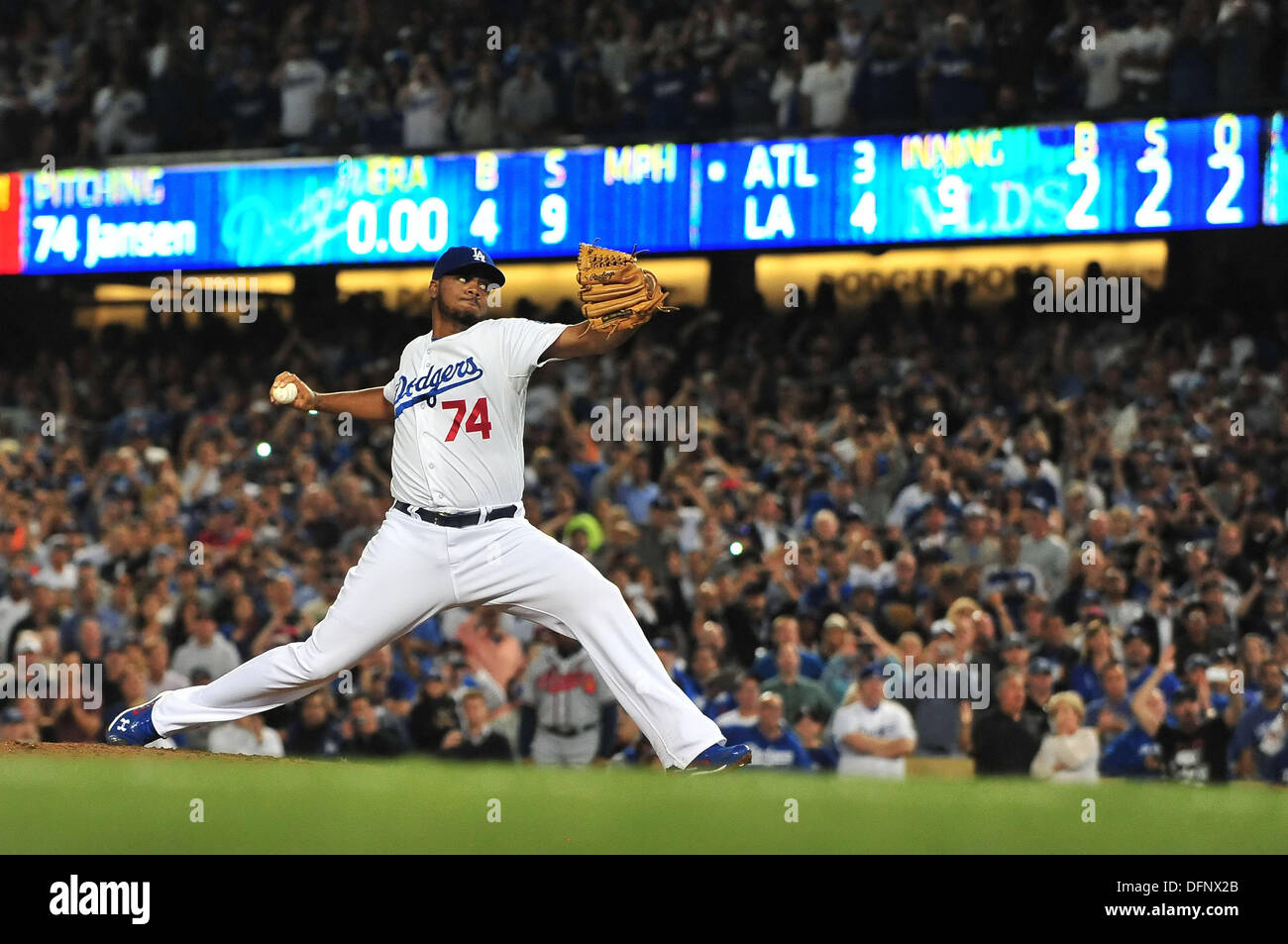 Los Angeles, California, USA. 7th October 2013. Los Angeles Dodgers ...