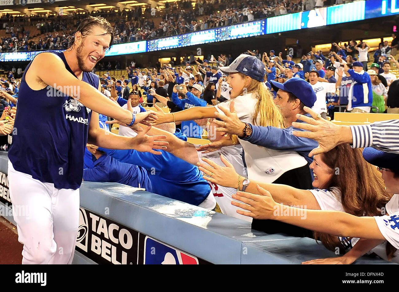Los Angeles, California, USA. 7th October 2013. Los Angeles Dodgers ...