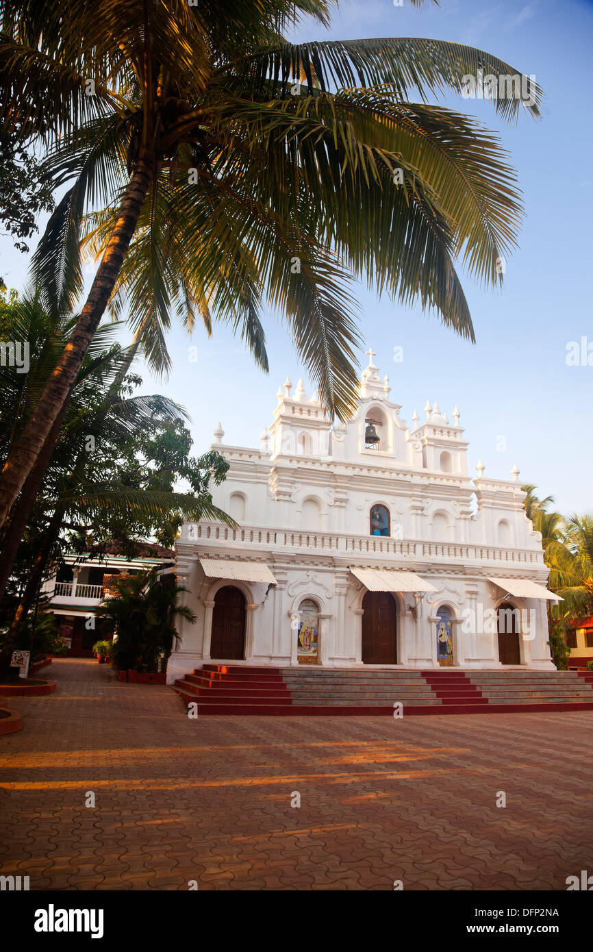 Facade of a church, Our Lady of Mount Carmel, Arambol, Pernem, Goa ...