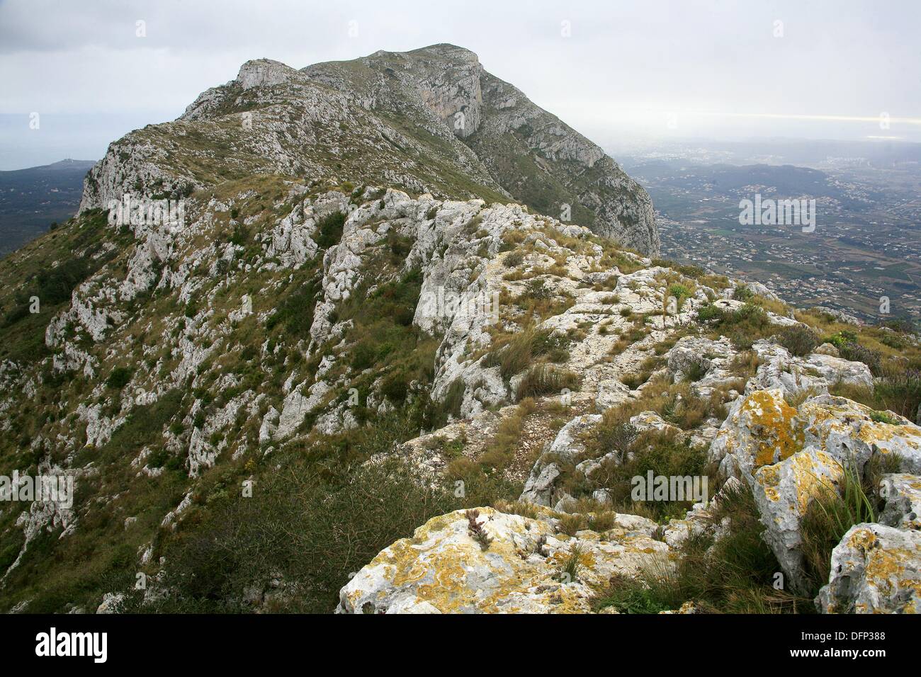 Landscape over the Montgo Natural Park. Alicante Stock Photo - Alamy