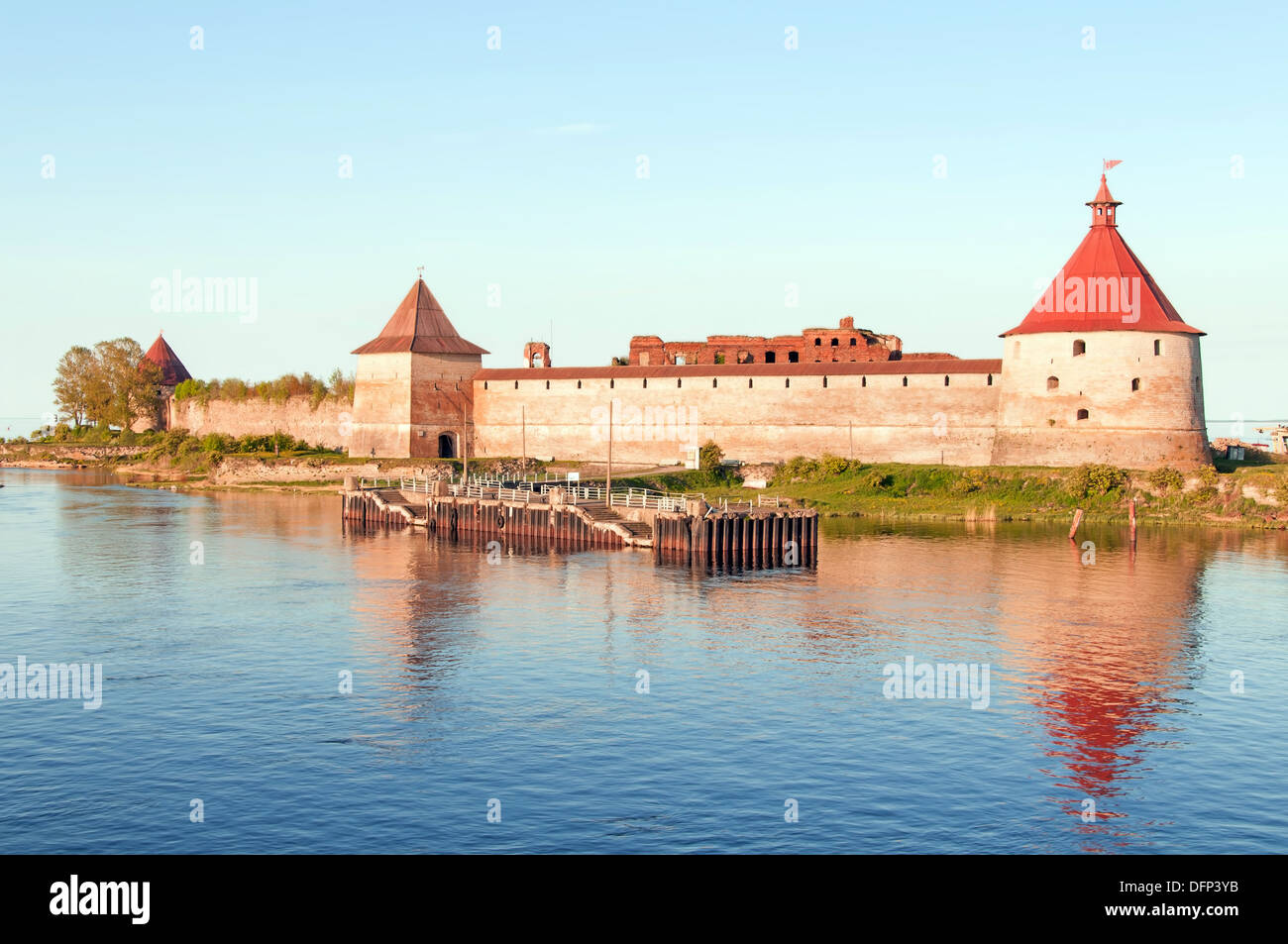 Island neva shlisselburg fortress hi-res stock photography and images ...