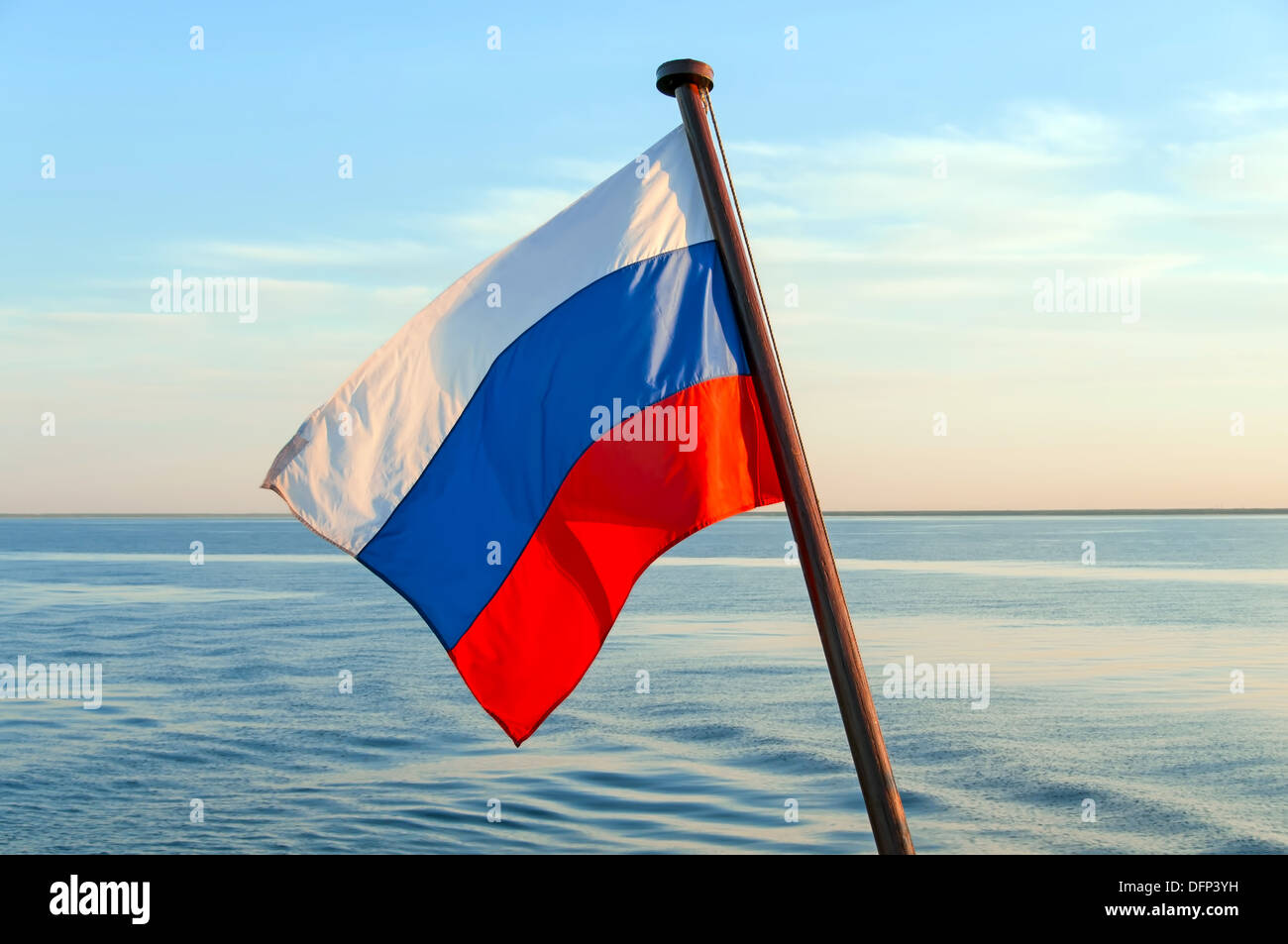 Russia ship flag hi-res stock photography and images - Alamy