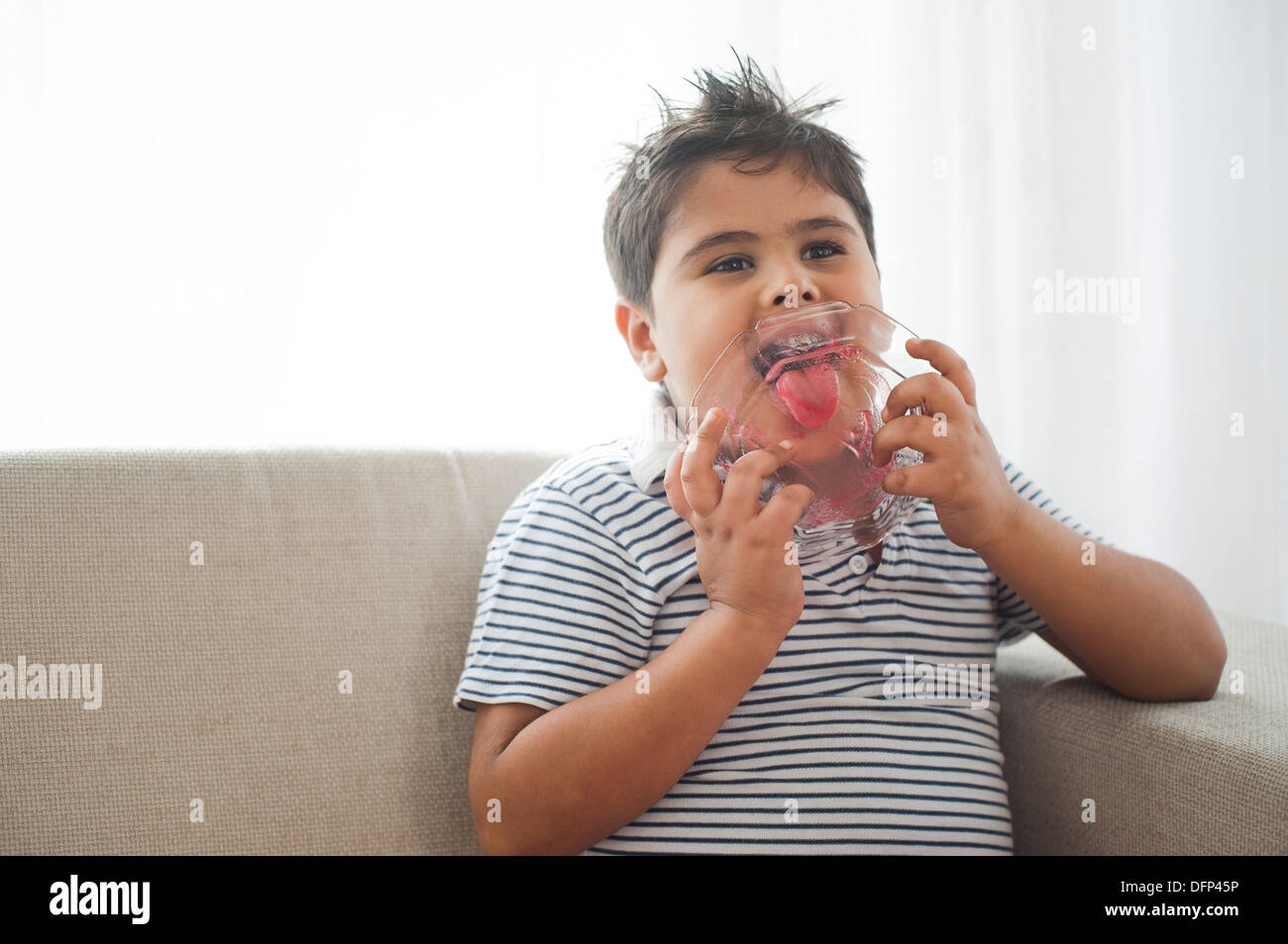 Tongue licking up food hi-res stock photography and images - Alamy